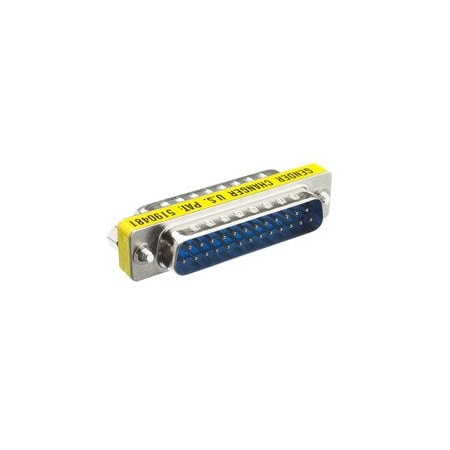 Swe-Tech 3C Serial Mini Gender Changer / Coupler, DB25 Male to DB25 Male FWT31D3-22100 | Zoro